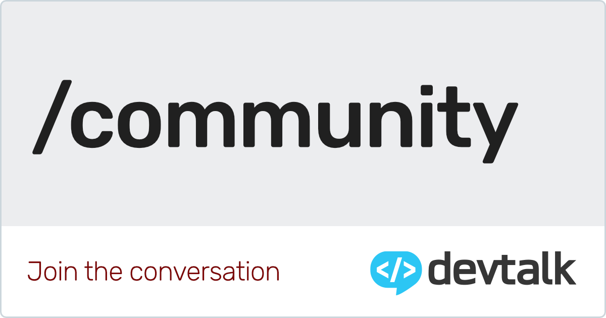 Trending in community | Devtalk