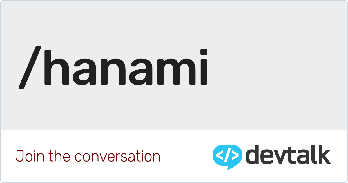 Hanami Web Framework Portal | Devtalk