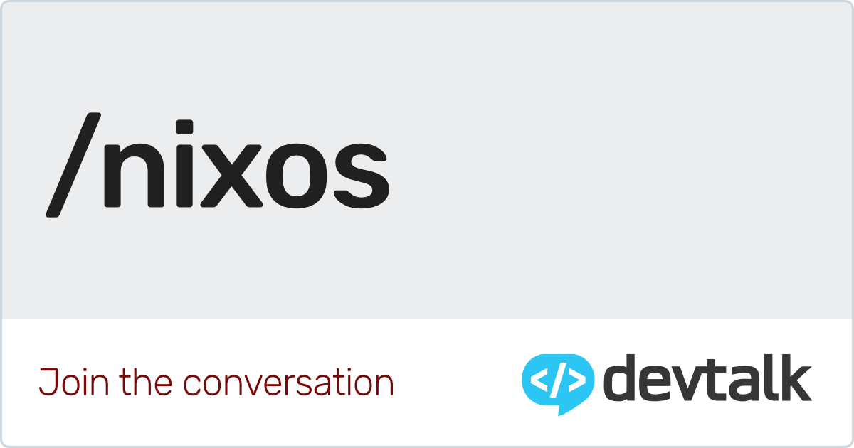 Nixos Linux Distribution Portal Devtalk 