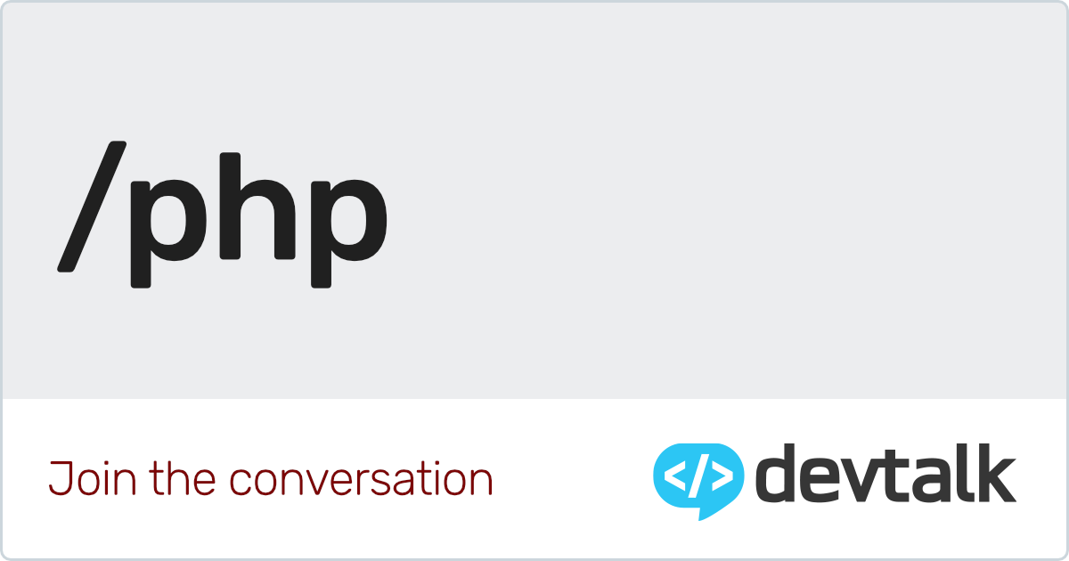 PHP Programming Language Portal | Devtalk